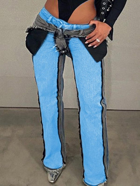 Inside-Out Combo Jeans – GOOSUDU